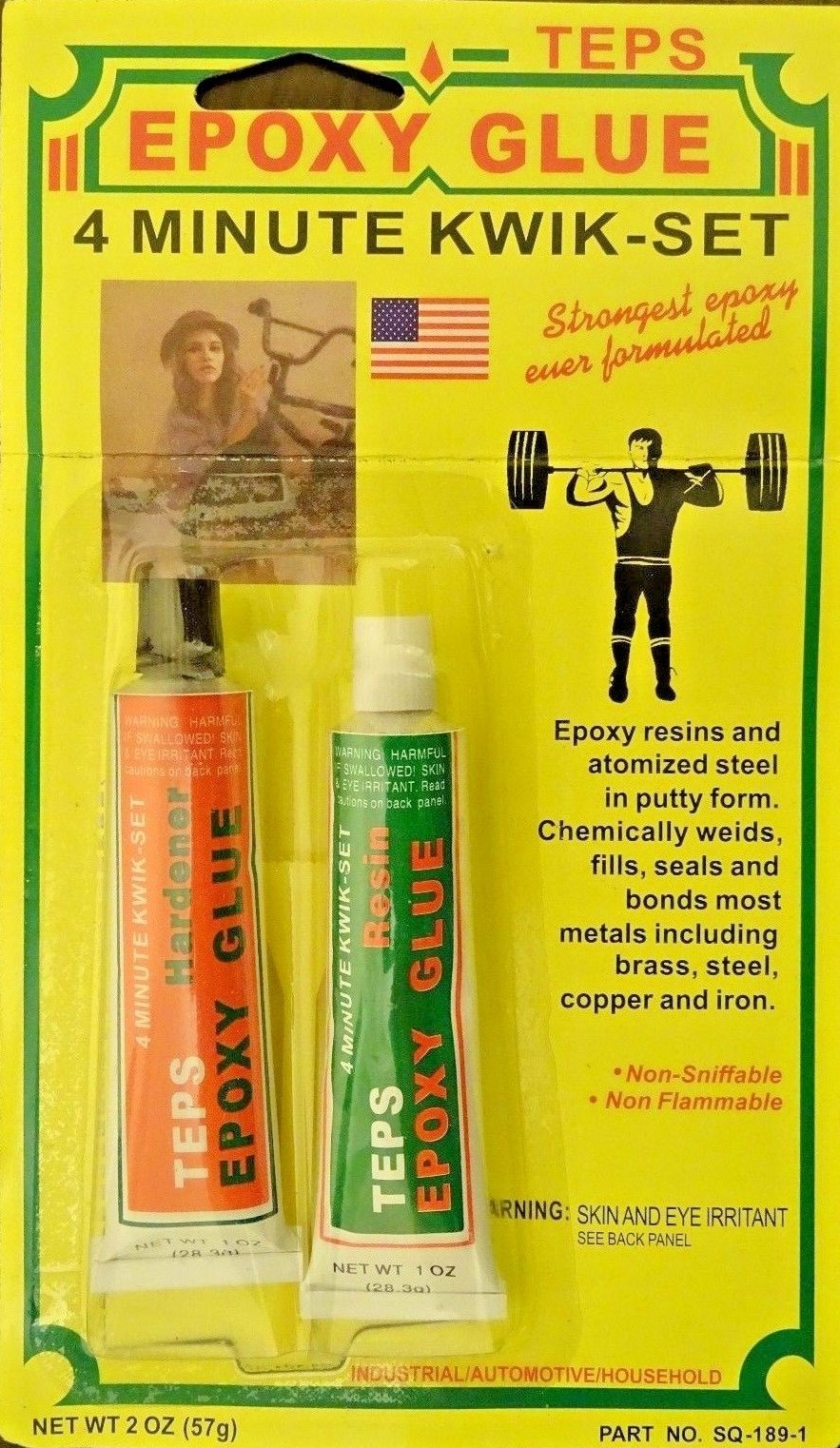 EPOXY GLUE - 4 MINUTE KWIK-SET Metal Steel | eBay