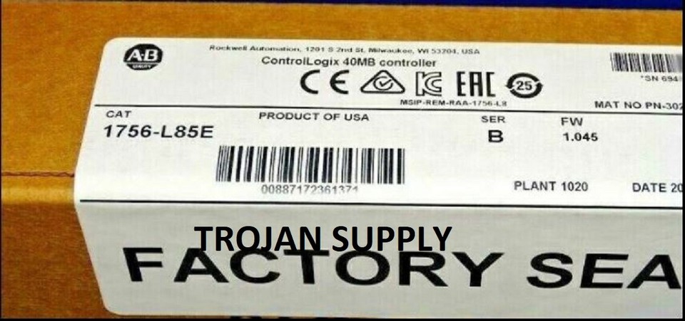 Free Tax 1756-L85E AB ControlLogix Process Controller New Factory ...