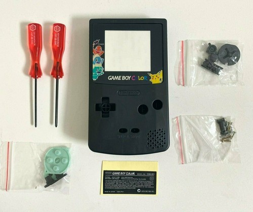 Replacement Housing for Nintendo Game Boy Color Lens GBC Shell Black ...