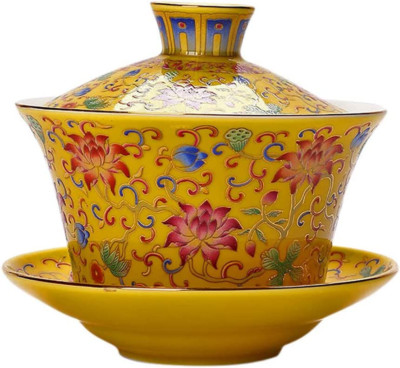 Gaiwan Tea Chinese Gaiwan Tea Lover Gift -handmade Enamel Painted ...