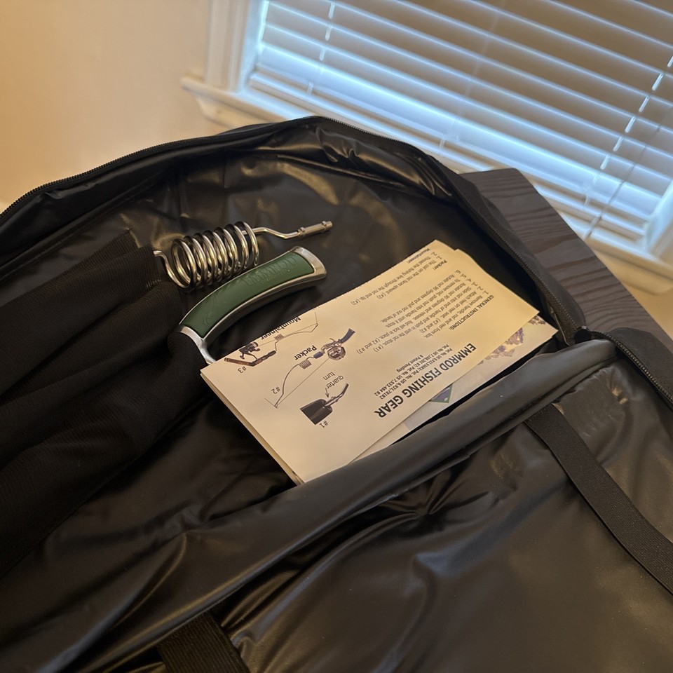 Vintage Emmrod coil Packer Travel fishing pole w/case. | eBay