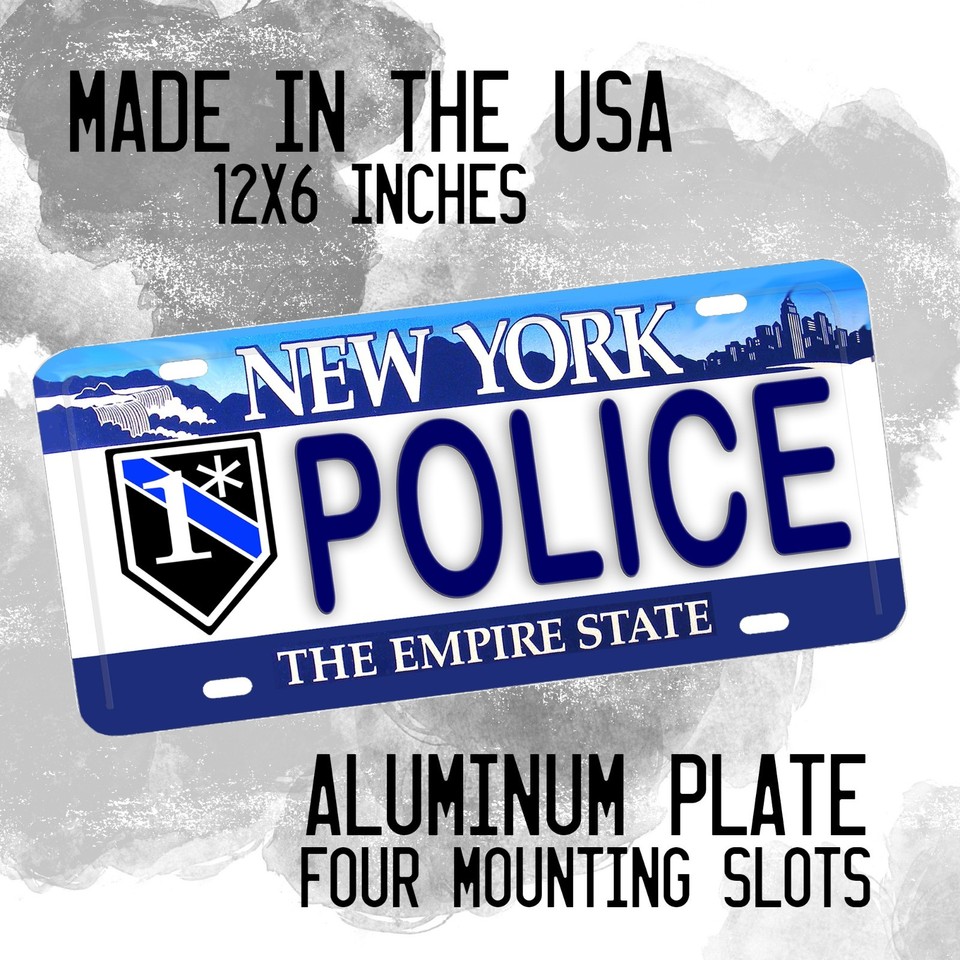 New York Law Enforcement Ranks Titles Assortment Aluminum Novelty ...