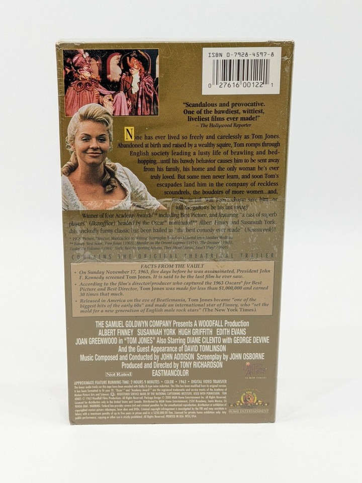 Tom Jones VHS Tape Rare Cover | eBay