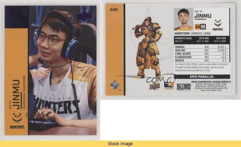 2020 Upper Deck Overwatch League Series 2 Epic JinMu #240 READ 5x5 | eBay