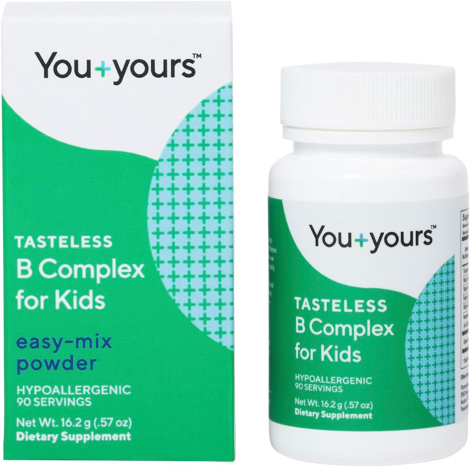 Tasteless B Complex Powder for Kids- B1, B3, B5, B6, Methylfolate and ...