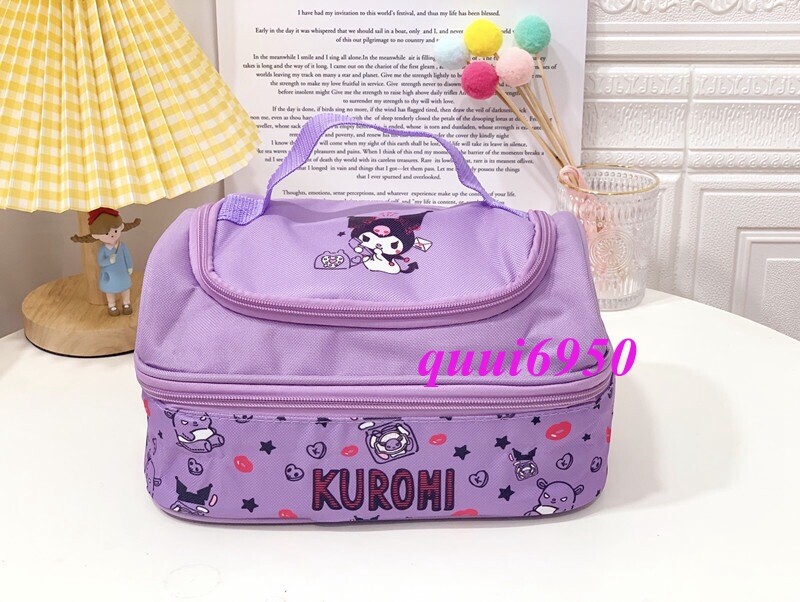 Kuromi Cinnamoroll My Melody Bento Bag Insulated Cooler Bilayer Lunch ...