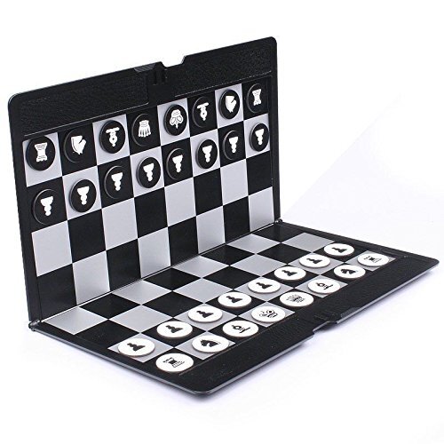 Foldable MINI Magnetic Chess Set Portable Wallet Pocket Chess Board ...