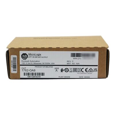 Allen-Bradley 1762-OA8 /A MicroLogix 8 Point Digital Output Module 1762 ...