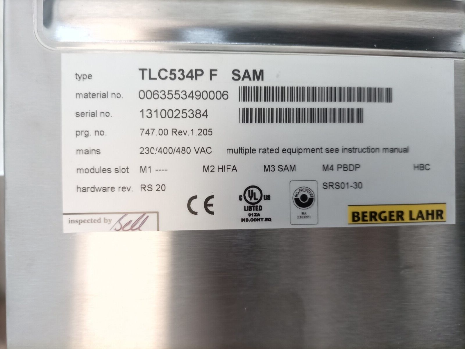 Berger+Lahr+Tlc534p+F+Sam+Twin+Line+Servo+Drive+T92748+T131145 for sale ...