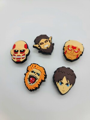 Attack on Titan AOT Charm Crocs Bracelet Anime Eren Yeager Beast,Armor ...