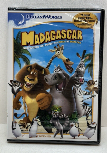 Madagascar DVD Widescreen 2005 Dreamworks Animated Classic Zoo Animals ...