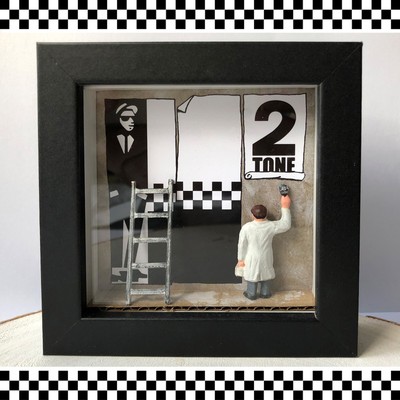 Ska 2-Tone The Specials Mini Figurine Painter Poster in Frame Jabsco Oi ...