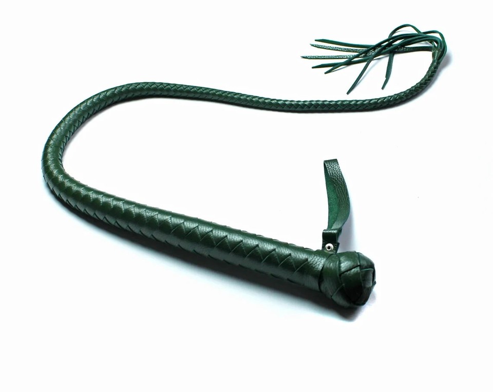Premium Green Single Tail Whip with Tassel / Leather Whip for BDSM | eBay