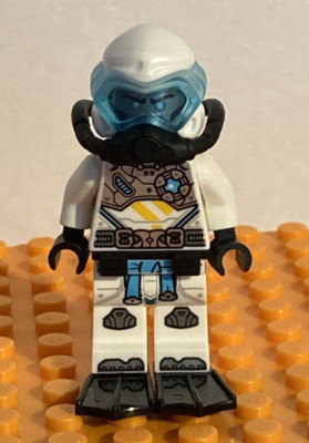 Lego Minifigure Ninjago njo699 / njo0699 Zane - Scuba gear - Seabound ...