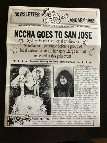 Fanzine NORTHERN CALIFORNIA CARTOON & HUMOR ASSOCIATION Newsletter 1/ ...