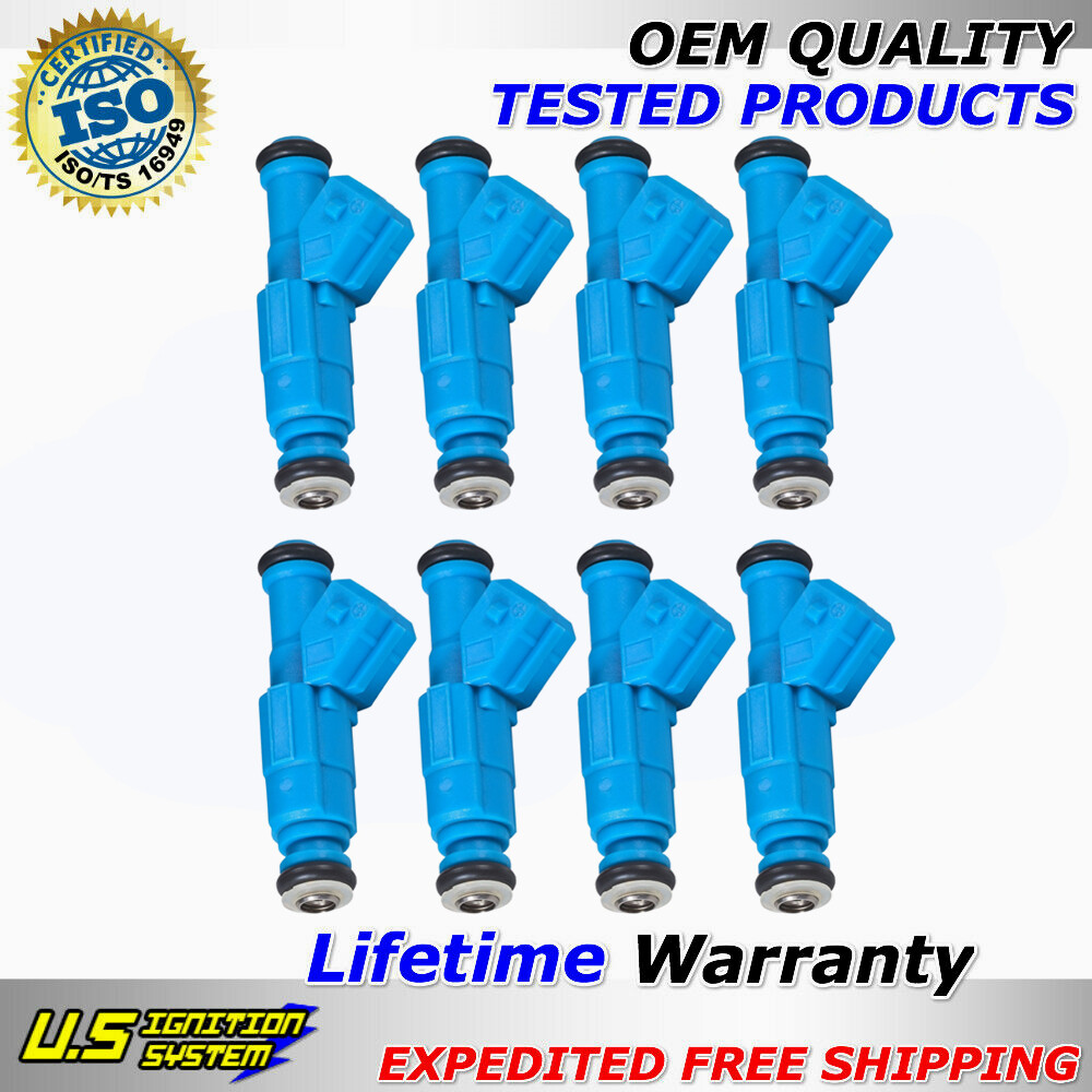 8PC 24lb Fuel Injector For 1985-2004 Chevy Corvette & 2000-2005 Ford ...