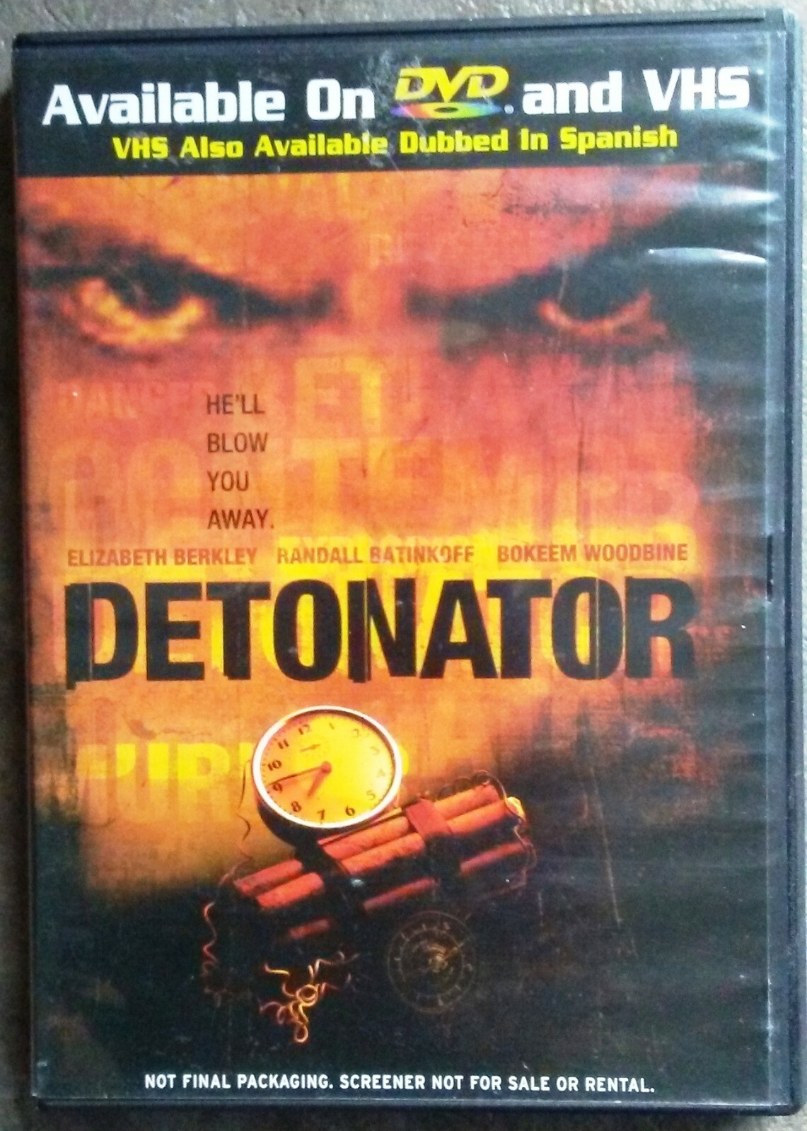 Detonator (DVD) - Screener - Rare - see notes 733807567253| eBay