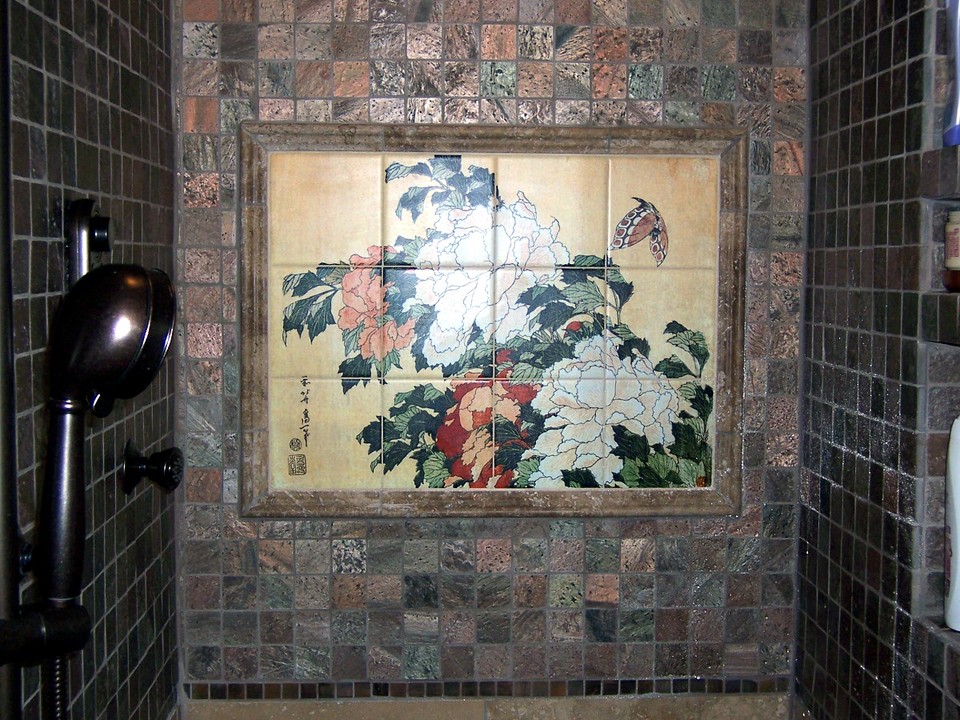 Art Mural Ceramic Backsplash Japanese Decor Tile #448 | eBay
