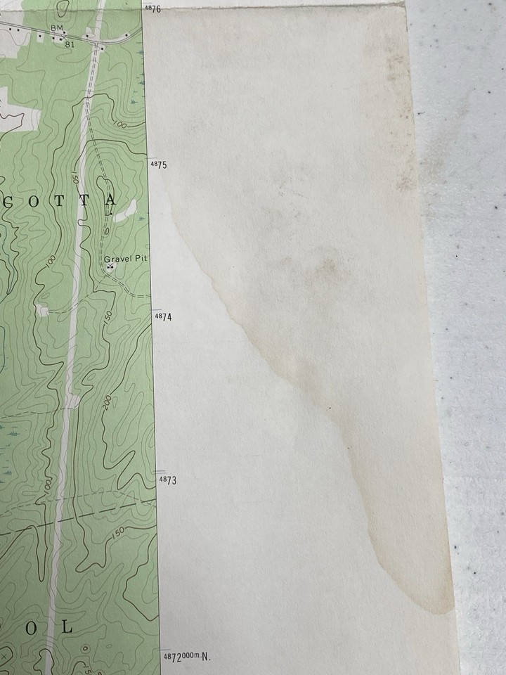 Map DAMARISCOTTA Maine Quadrangle - 1970 Topographic Geological N4400 ...