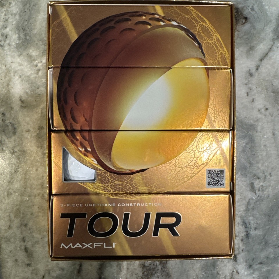 Maxfli Tour Max Align Golf Balls 12 Pack - Gloss White Fanatics logo on ...