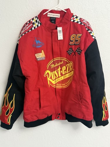 Size Large Disney Pixar Cars Lightning McQueen Racing Jacket BoxLunch ...