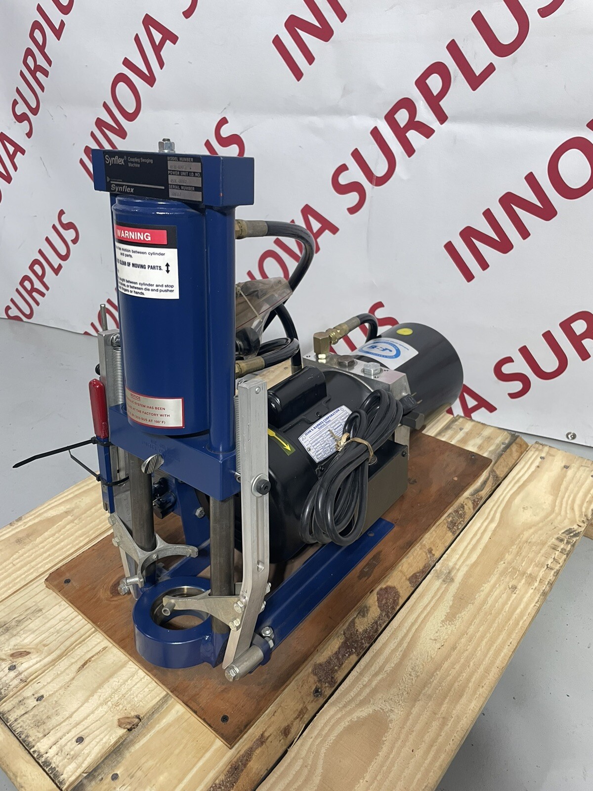 Eaton Synflex Coupling Swaging Machine Aeroquip Mark Swager Parker ...