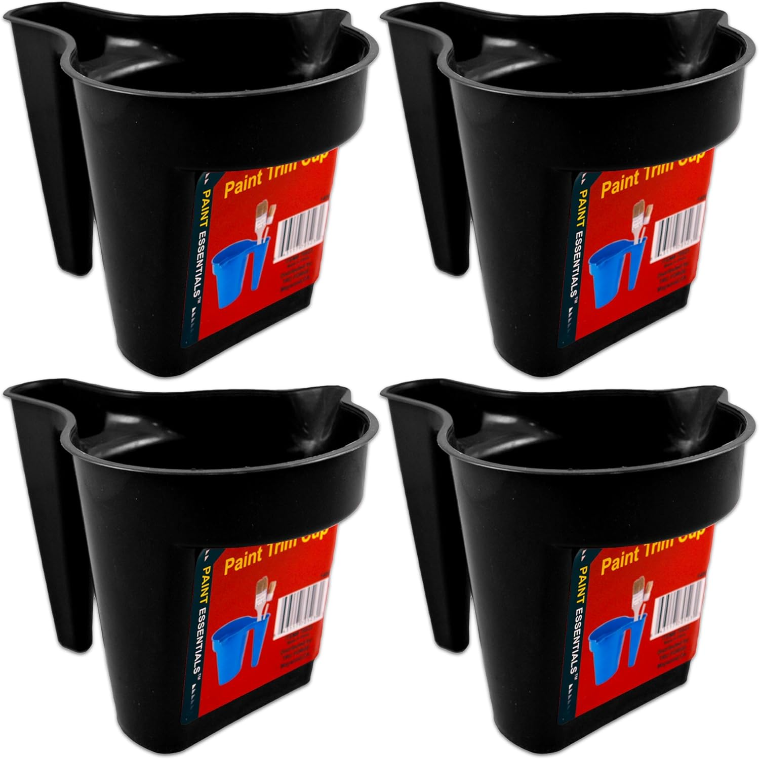 Paint Cups Pails 4 Pack - Paint Buckets Plastic Paint Trim Cup with ...