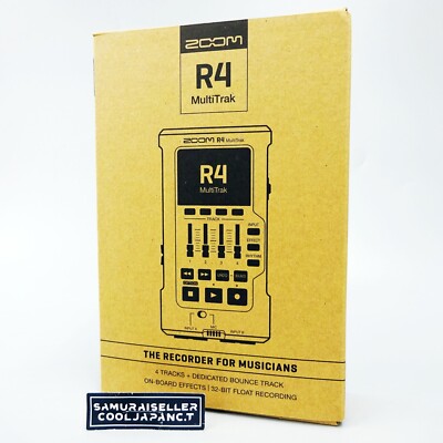ZOOM R4 4-track Portable Multitrack Recorder with 32-bit Float Audio ...