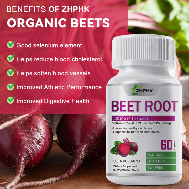 2000mg Beet Root Extract Capsules Vegan Supplement 60 Count Beet Root ...