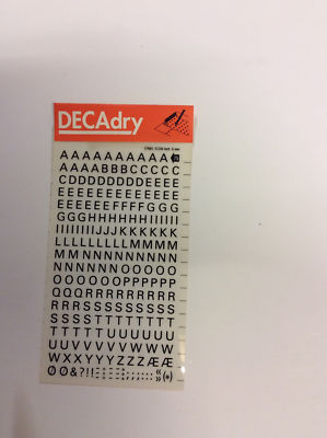 Decadry Transfers No75, 24pt, 6mm, 0.236inch, Black | eBay UK