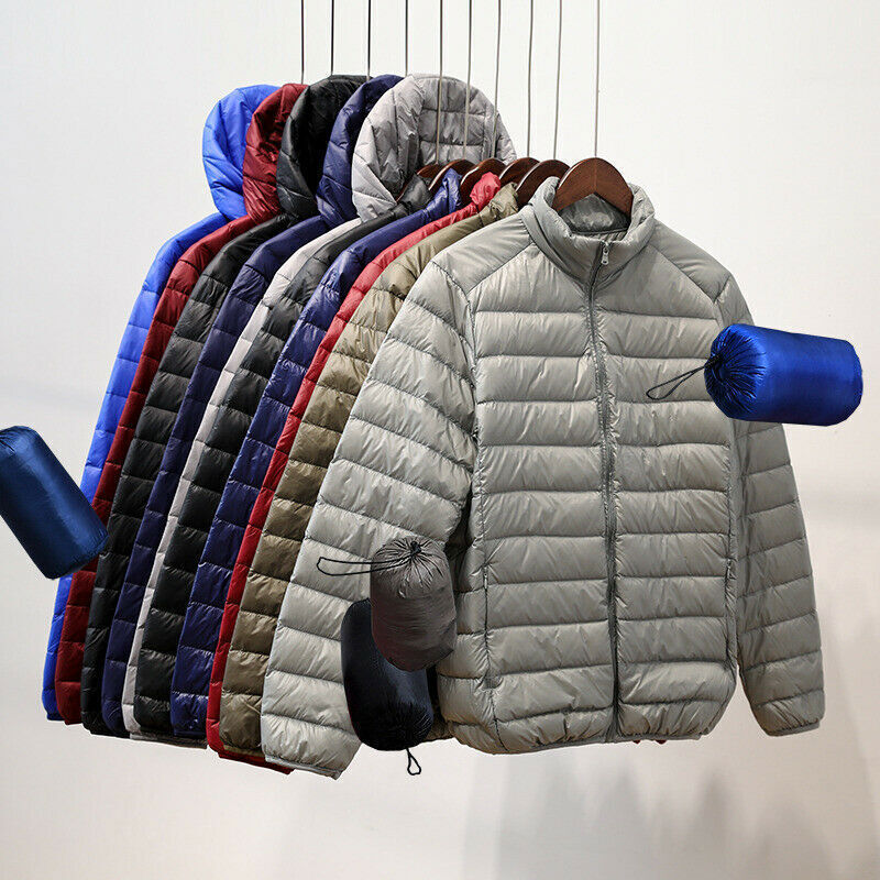 Packable Warm Coat Winter 90% Down Jacket men Lightweight Water ...
