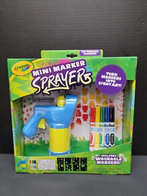 Crayola Mini Marker Sprayer, Washable Art Markers, Art Toys for Kids ...