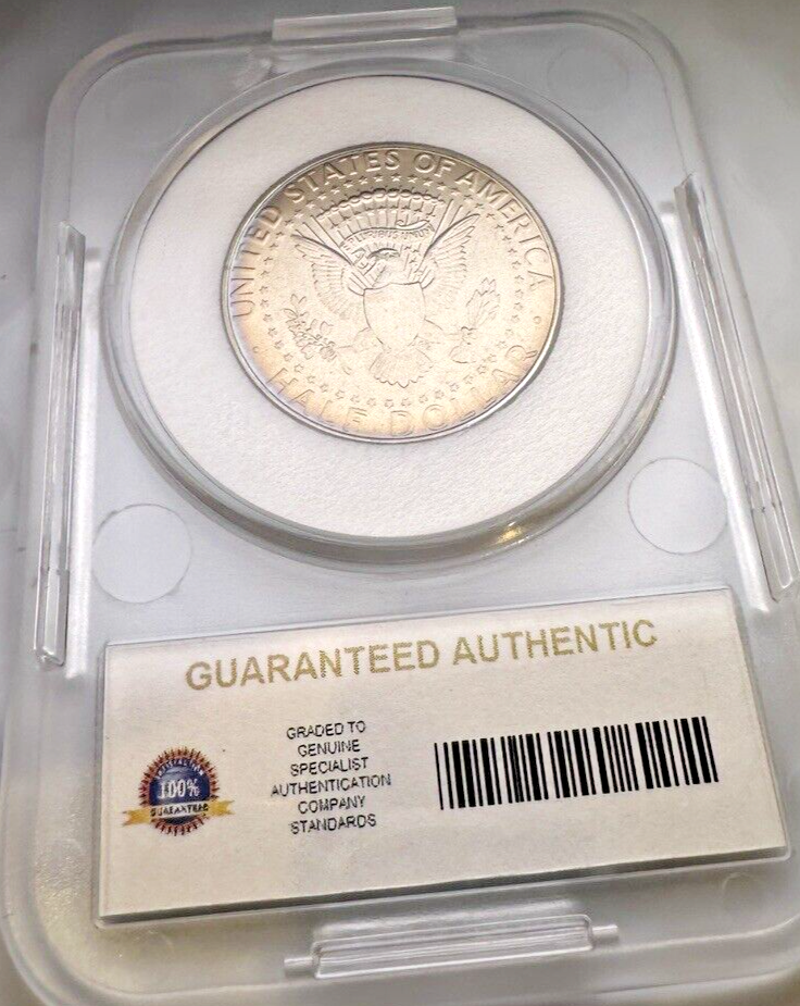 1995-D JFK GEM BU Half Dollar ~ EPIC Natural Blue Tone! ~ Awesome Coin ...