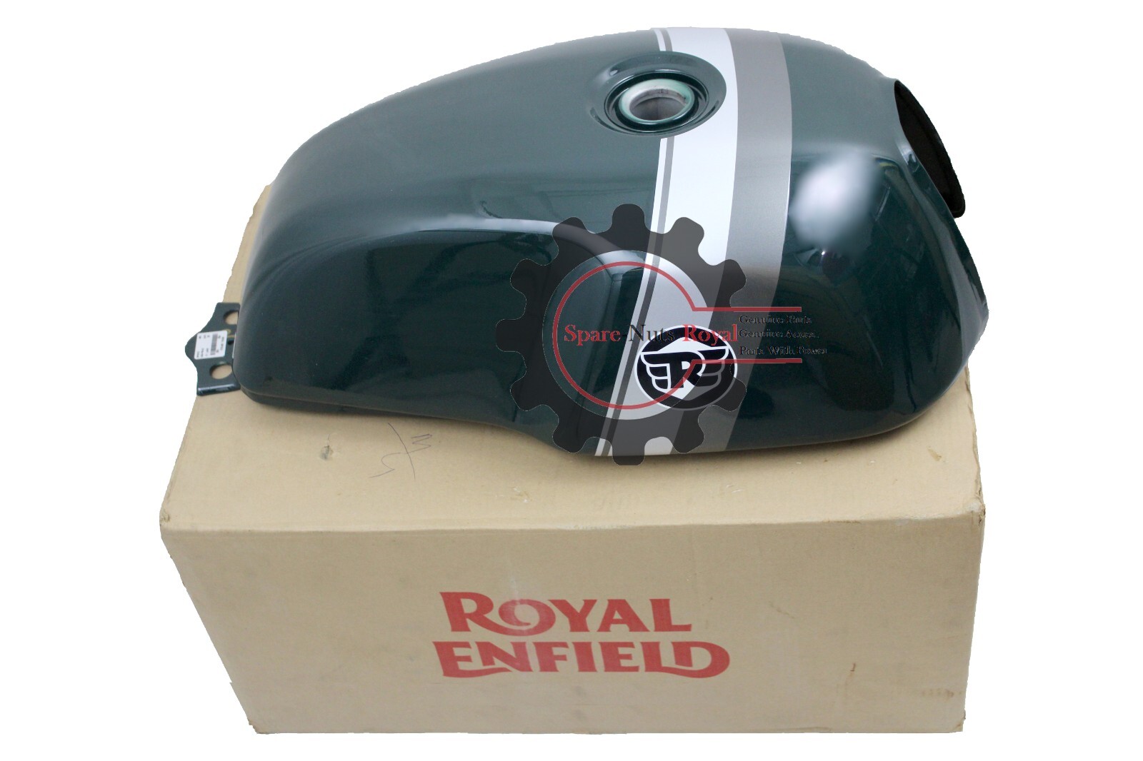 Royal Enfield "British Racing Green Petrol Gas Fuel Tank" Continental ...