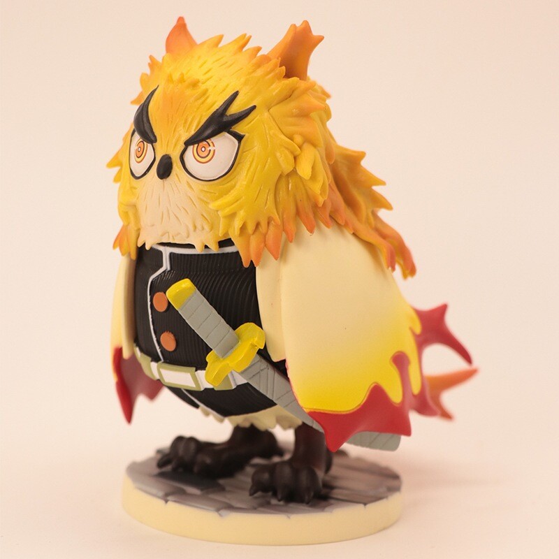Rengoku Kyoujurou Owl Mini Figure Demon Slayer: Kimetsu No Yaiba 10cm ...