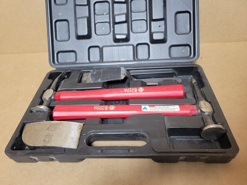 Matco Tools Wood Handle 4-Piece Body Hammer Dolly Door Spoon Set BF44K ...
