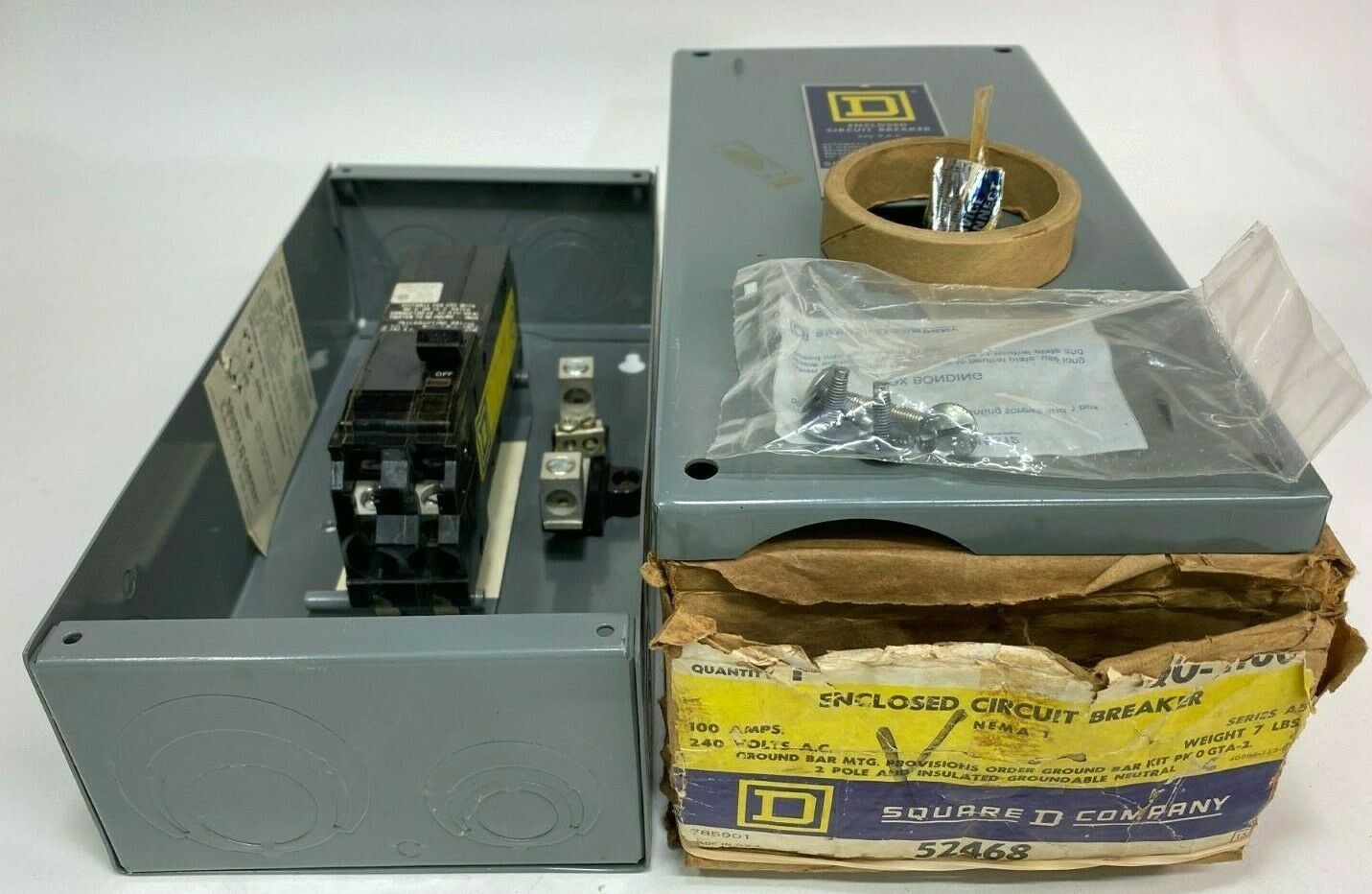 Square D Q1L2100 100Amp 2Pole 120/240VAC Circuit Breaker QO-2100 ...