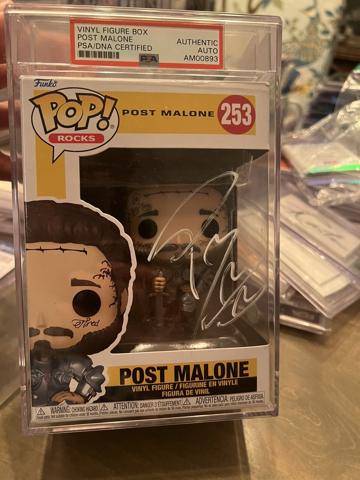 Post Malone Signed Funko POP PSA & Beckett Slabbed Authenticated ...