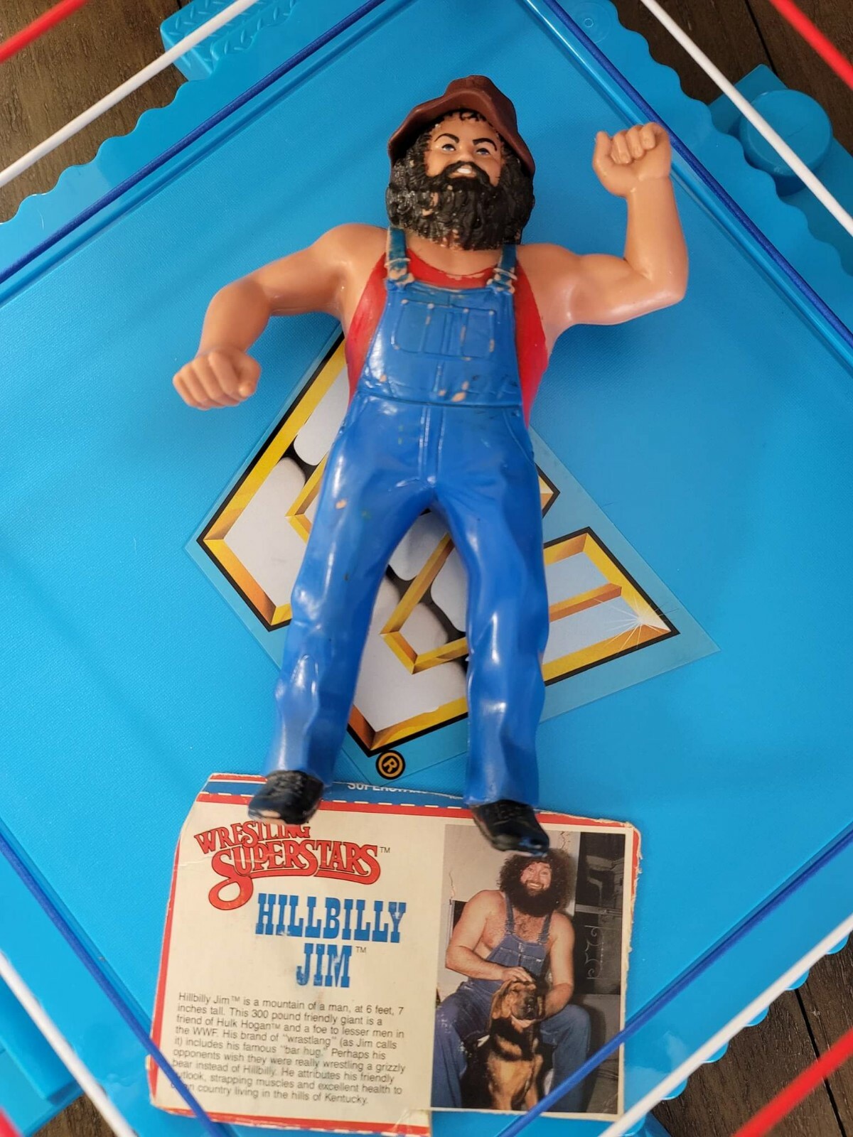 Vintage Titan Sports 1984 Hillbilly Jim LJN WWF 8" Action Figure w/Hat ...