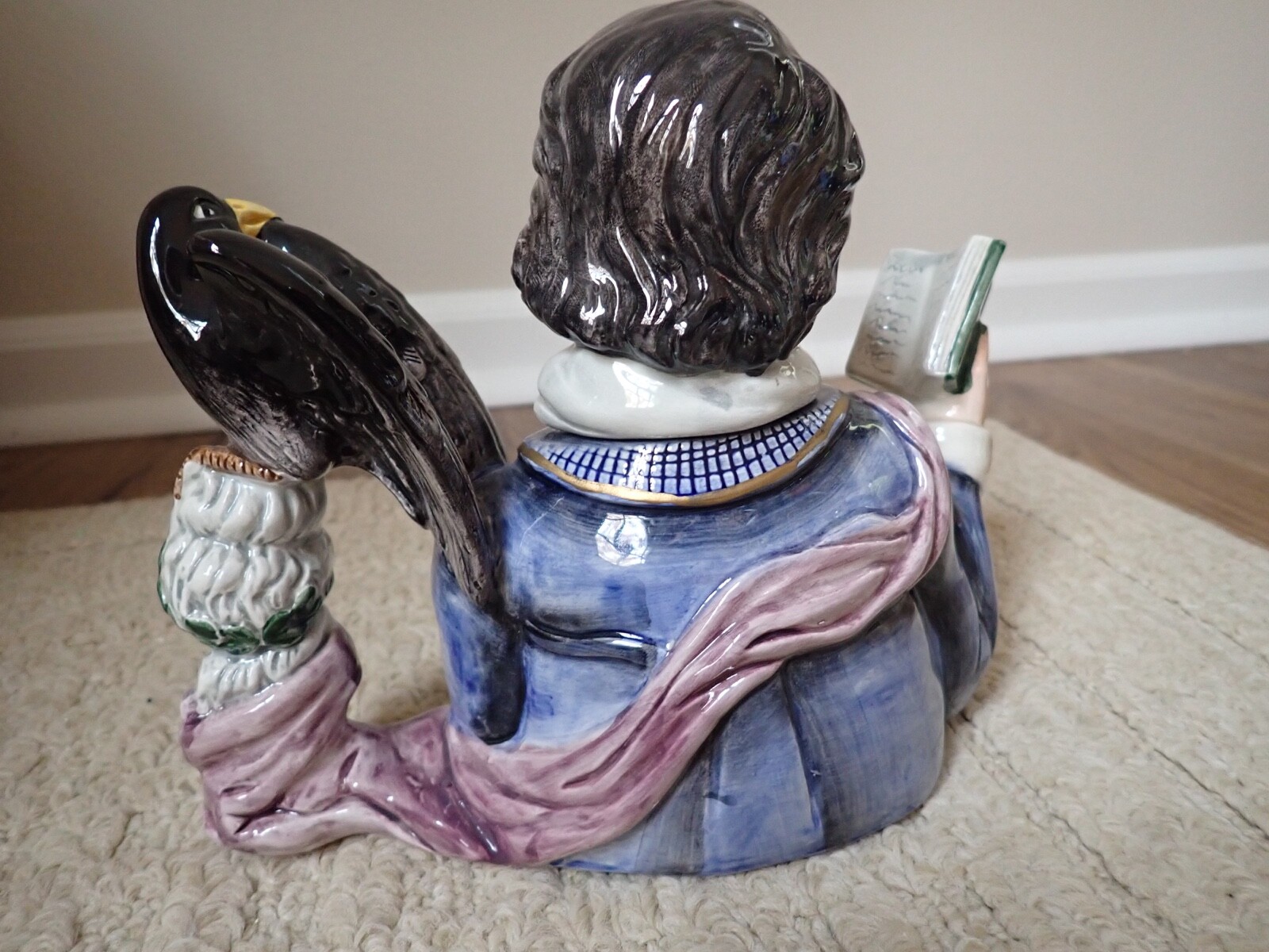 RARE! 1995 Fitz and Floyd Edgar Allen Poe the Raven Teapot Numbered ...