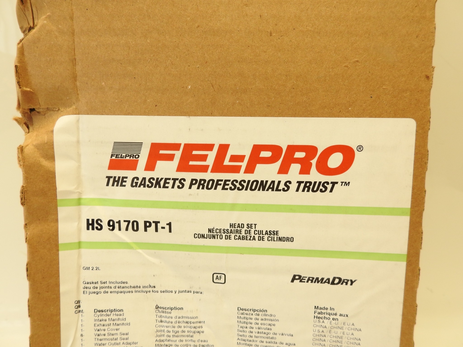 Engine Cylinder Head Gasket Set Fel-Pro HS 9170 PT-1 for sale online | eBay