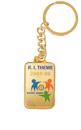 2007-08 ROTARY INTERNATIONAL R.I. THEME SOUVENIR METAL KEY CHAIN ...