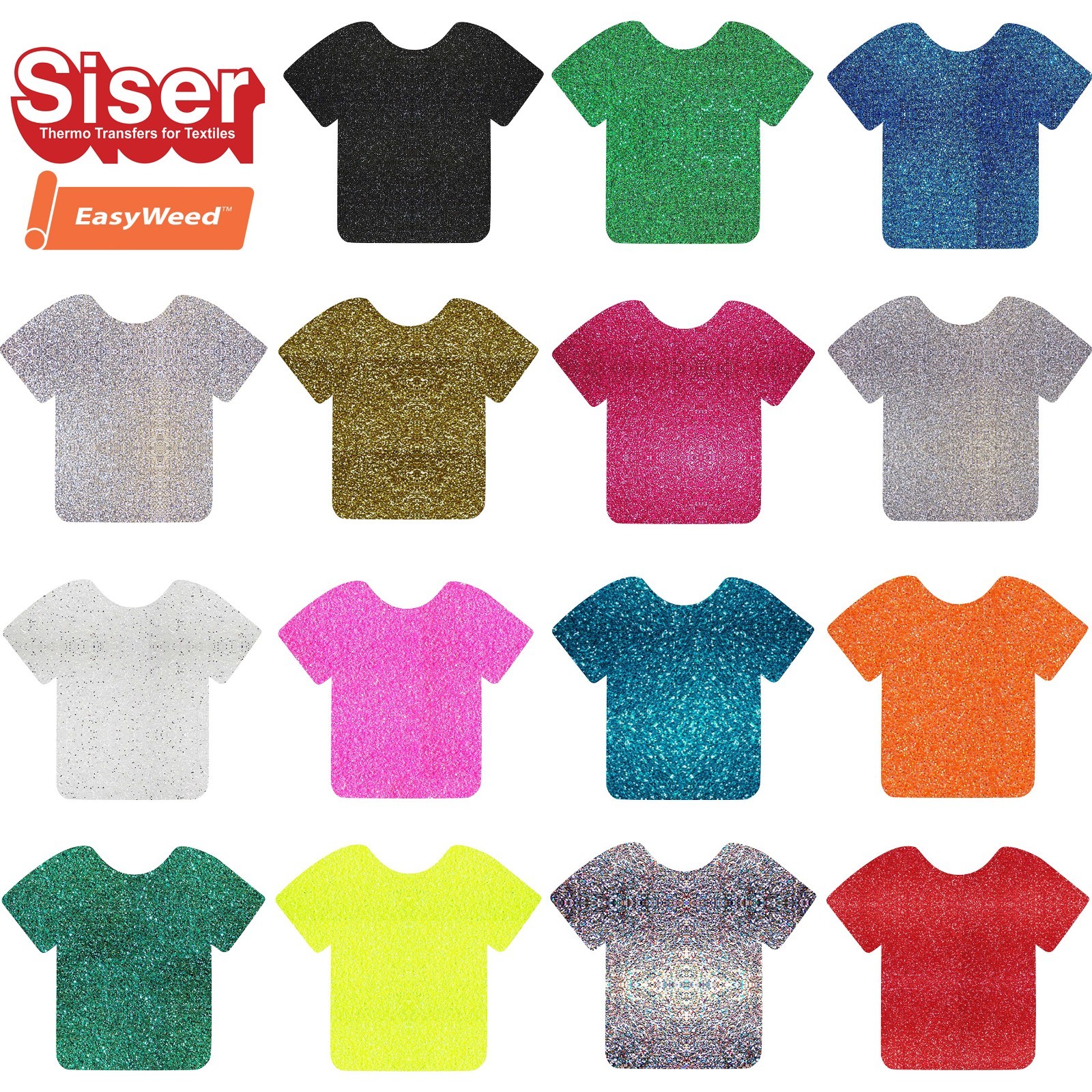 A4 Glitter Vinyl Sheets - Siser Easyweed-HTV Iron On Heat Press Cricut ...