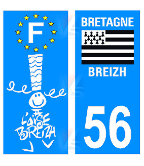 STICKERS AUTOCOLLANTS DEPARTEMENT 56 PLAQUE D IMMATRICULATION AUTO ...