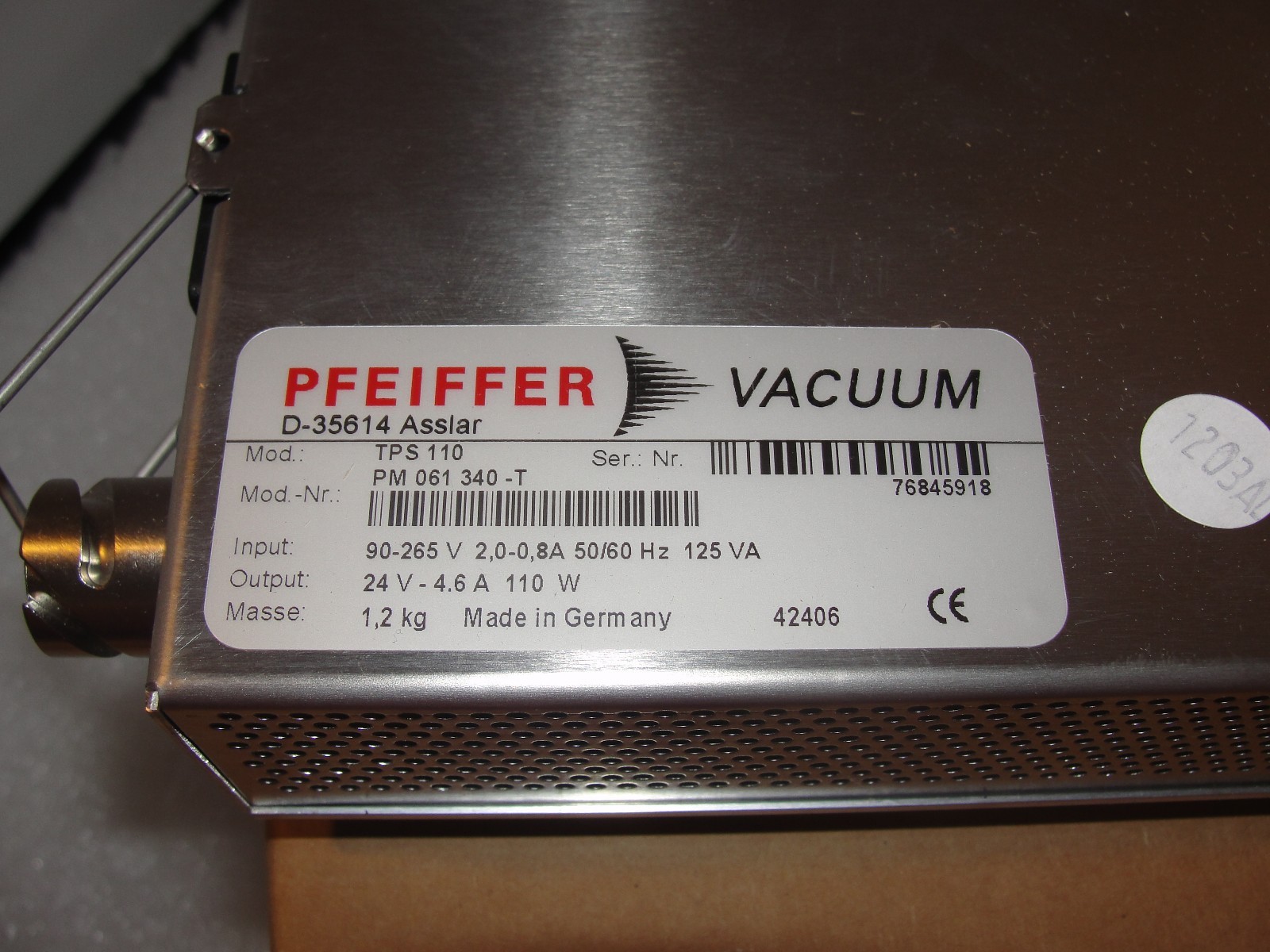 Pfeiffer TPS 110 PM 061 340-T Turbo Pump Controller NEW IN BOX | eBay