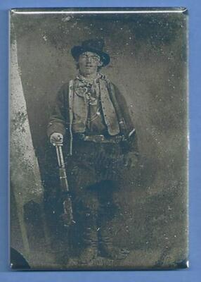 BILLY THE KID *2X3 FRIDGE MAGNET* OUTLAW GUNFIGHTER OLD WILD WEST ...