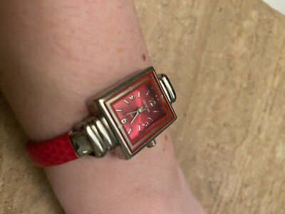 Geneva Red Quartz Watch Vintage Retro | eBay