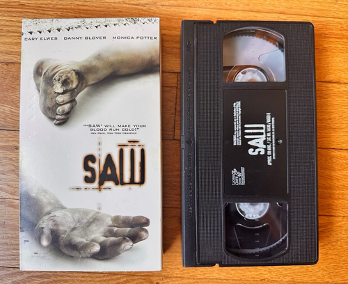 SAW VHS - Cary Elwes Danny Glover HORROR - ORIGINAL RELEASE | eBay