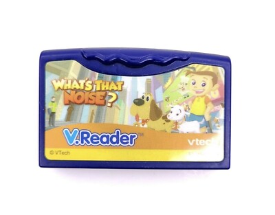 Vtech V.Reader “What's That Noise” Learning Game Cartridge with White ...