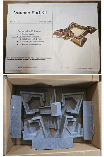 Vauban Fort Kit #4711 JR Miniatures 15mm Scale Terrain Earthworks 13 ...